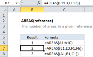How to use Excel AREAS Function October 17, 2025 - Excel Office