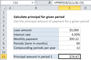How to calculate principal for given period in Excel May 13, 2026 ...