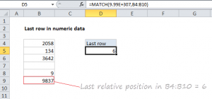 How to get last row in numeric data in Excel October 25, 2025 - Excel Office