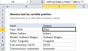 Remove text by variable position in a cell in Excel December 4, 2025 - Excel Office