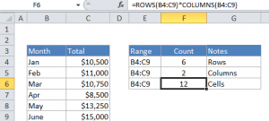 How to count total number of cells in a rectangular range in Excel October 20, 2025 - Excel Office