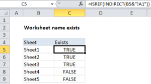 How to check worksheet name exists in Excel September 26, 2025 - Excel Office