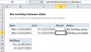 How to get workdays between dates in Excel December 2, 2025 - Excel Office