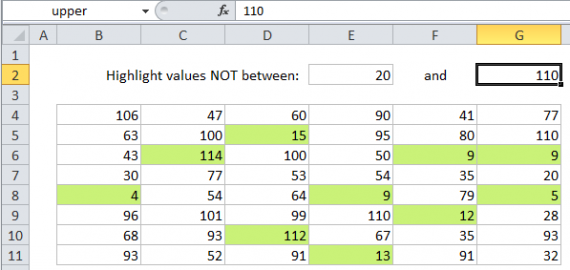 Highlight Values Not Between X And Y In Excel July 10 2023 Excel Office highlight-values-not-between-x-and-y-in-excel-july-10-2023-excel-office